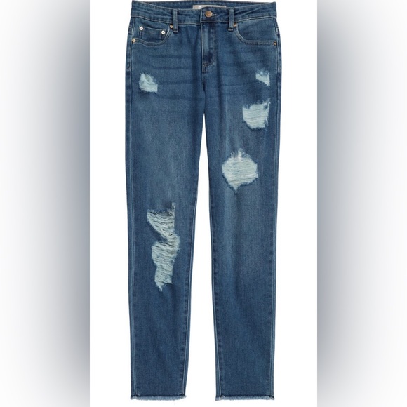 Tractr | Bottoms | Tractr Ripped Jeans Girls 2 Blue | Poshmark